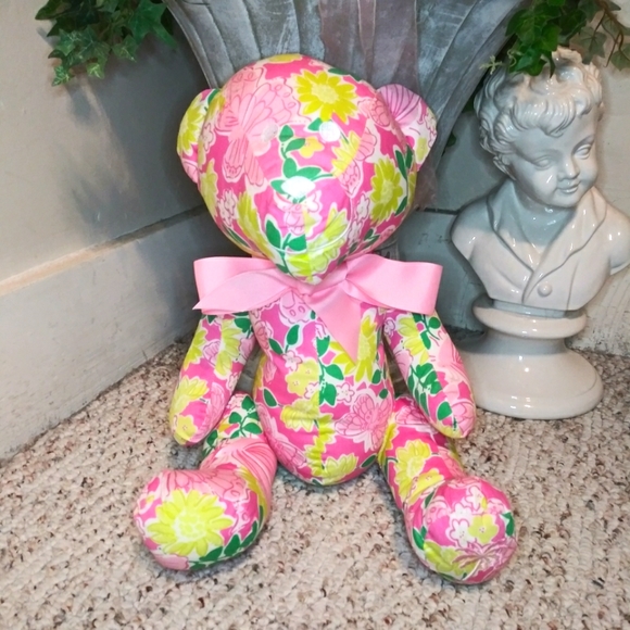 Lilly Pulitzer | Accessories | Lilly Pulitzer Pink Yellow Green Floral ...